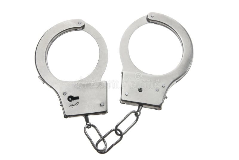 Handschellen stockbild. Bild von verdächtiger, ausschnitt - 22081919