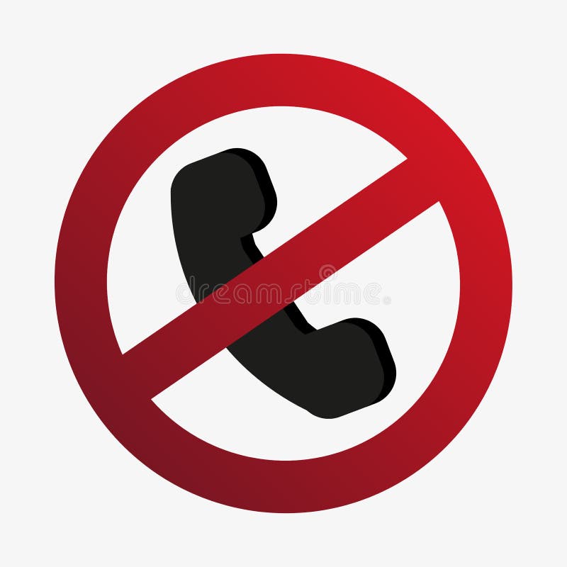 Handset Ban. Call Stop. Speaker Icon. Telephone Sign. Vector ...