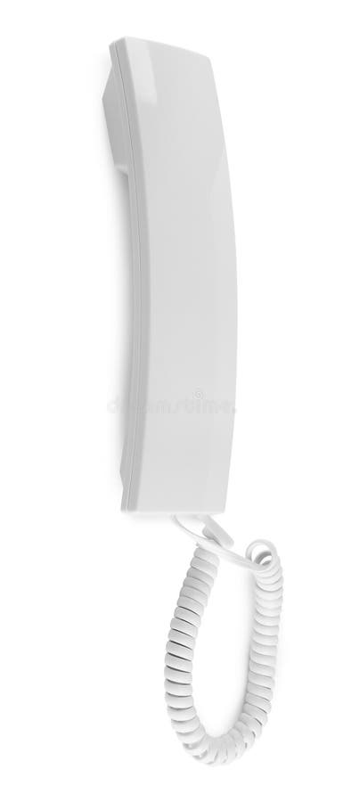 Handset of Intercom Base Station Isolated on White Stock Photo - Image ...