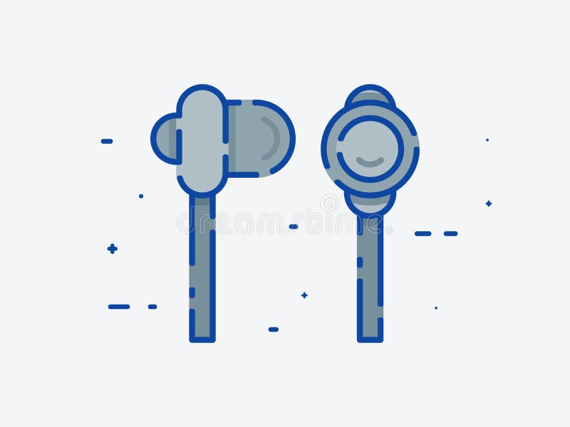 Handsfree Flat Vector, Media and Communication Illustration. Stock ...