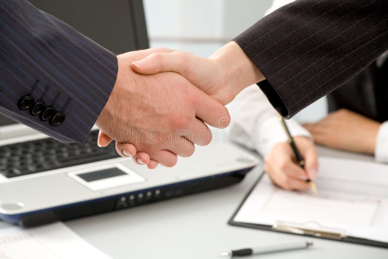 Handshake Hands Introduction Background Stock Image - Image of greeting ...