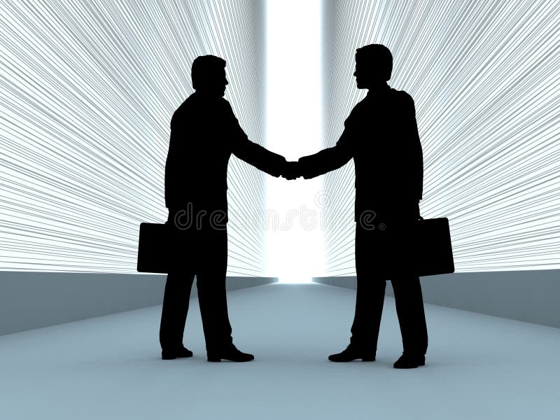 Handshake stock illustration. Illustration of happy, coworkers - 12997570