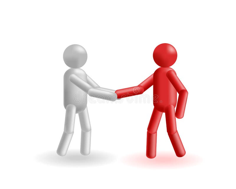 Handshake stock vector. Illustration of handclasp, chief - 13308039