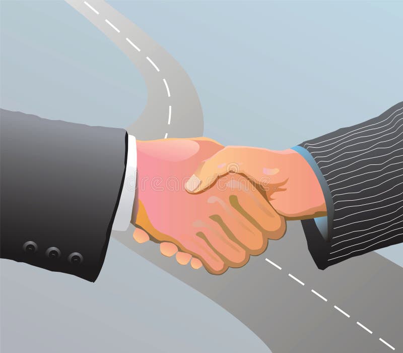 Handshake stock illustration. Illustration of pact, partnership - 15031778
