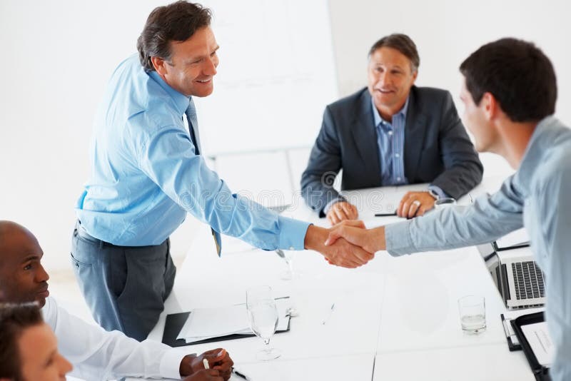 Handshake stock image. Image of male, laptop, caucasian - 19899069