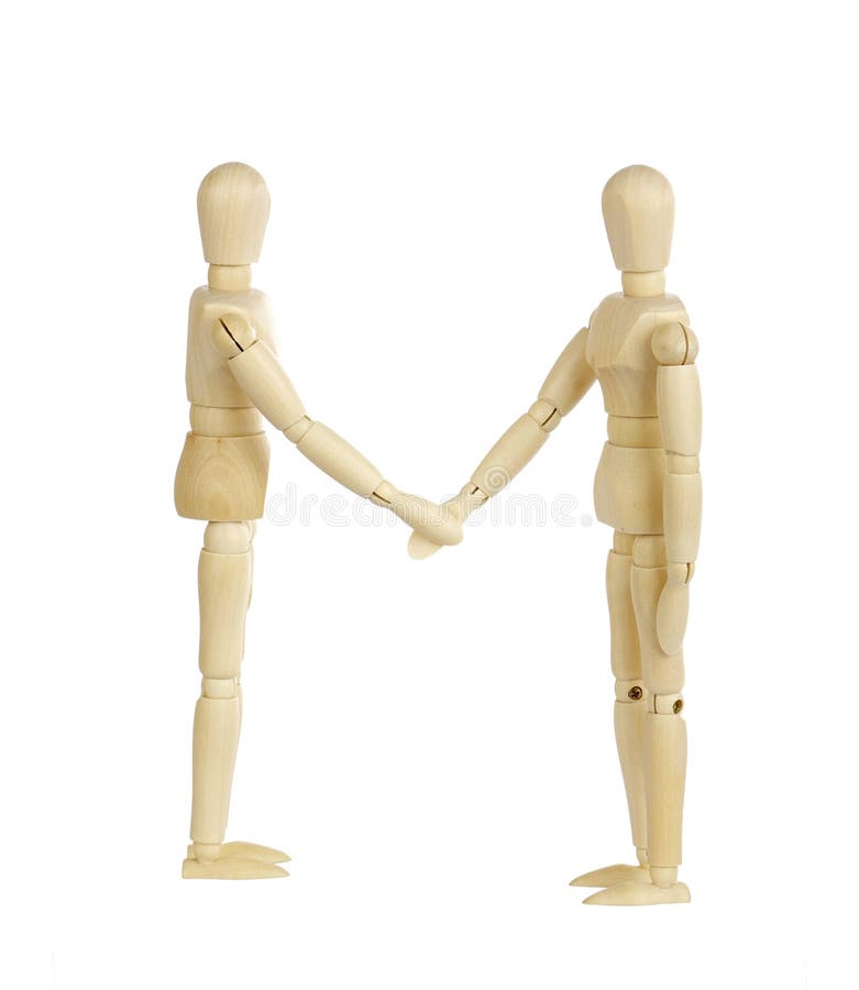 Hand Shake Figures stock image. Image of gesturing, greeting - 2811285