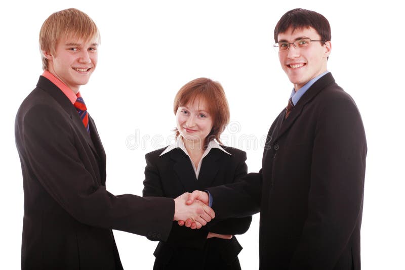 Business team 4 -isolated stock image. Image of effort - 417545