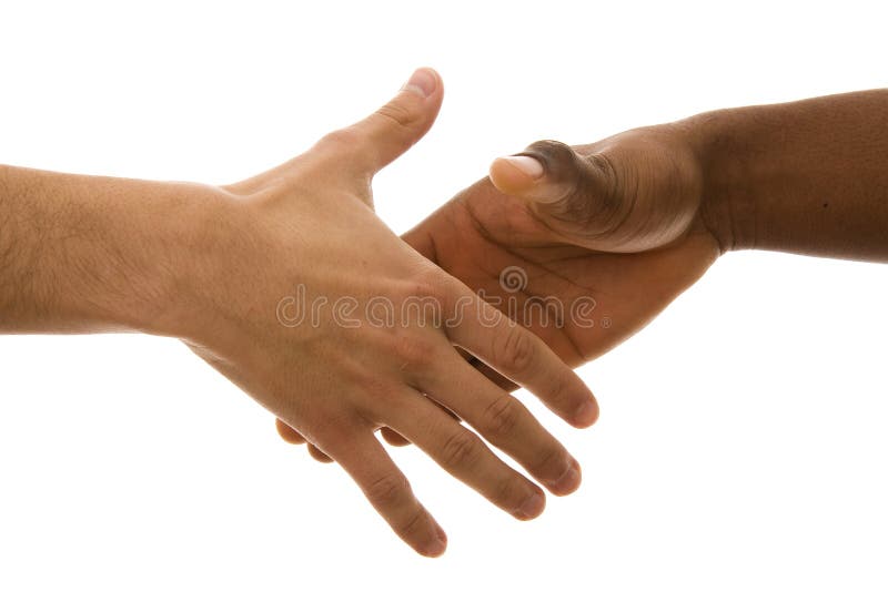 Handshake between Human Hand and Monkey Hand Stock Image - Image of ...