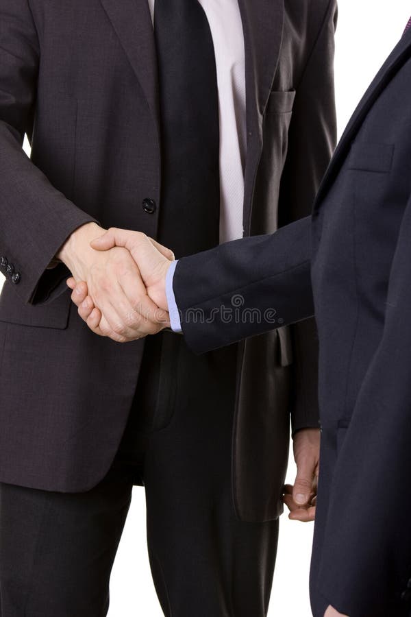 Top View of a Two Businessman Shaking Hands Stock Photo - Image of ...