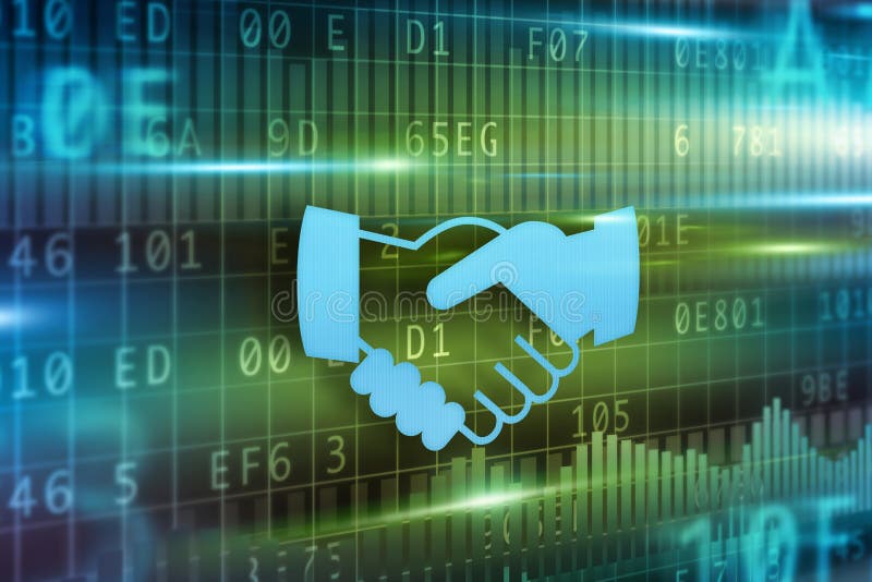 Handshake abstract stock illustration. Illustration of meeting - 45137171