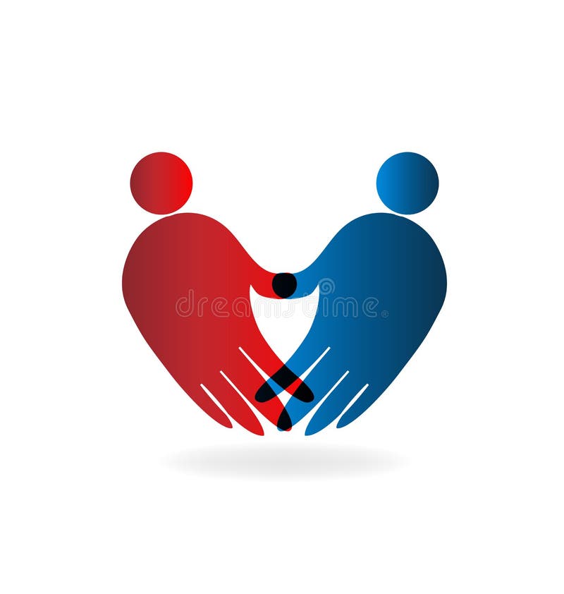 Handshake Abstract People Vector Stock Vector - Illustration of friends ...