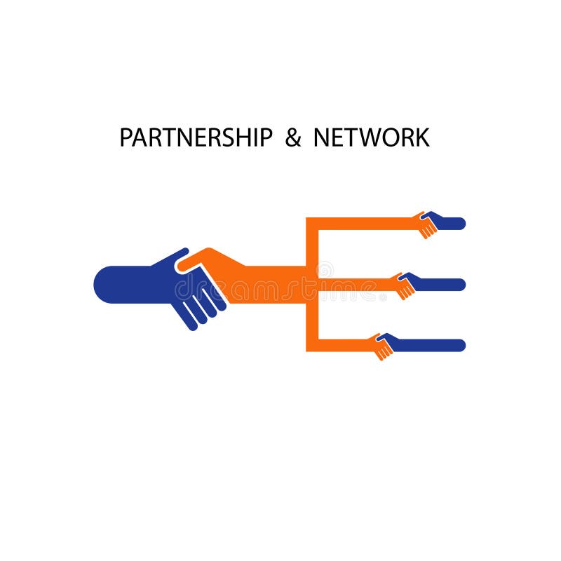 Handshake Abstract Sign Vector Design Template. Business Creative ...