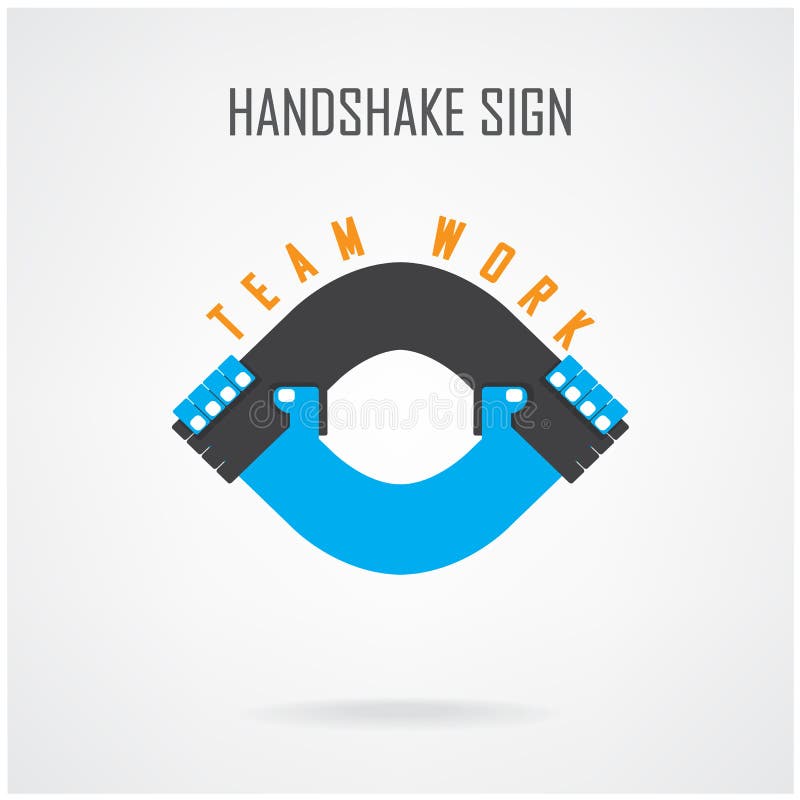 Handshake Abstract Sign Vector Design Template. Bu Stock Vector ...