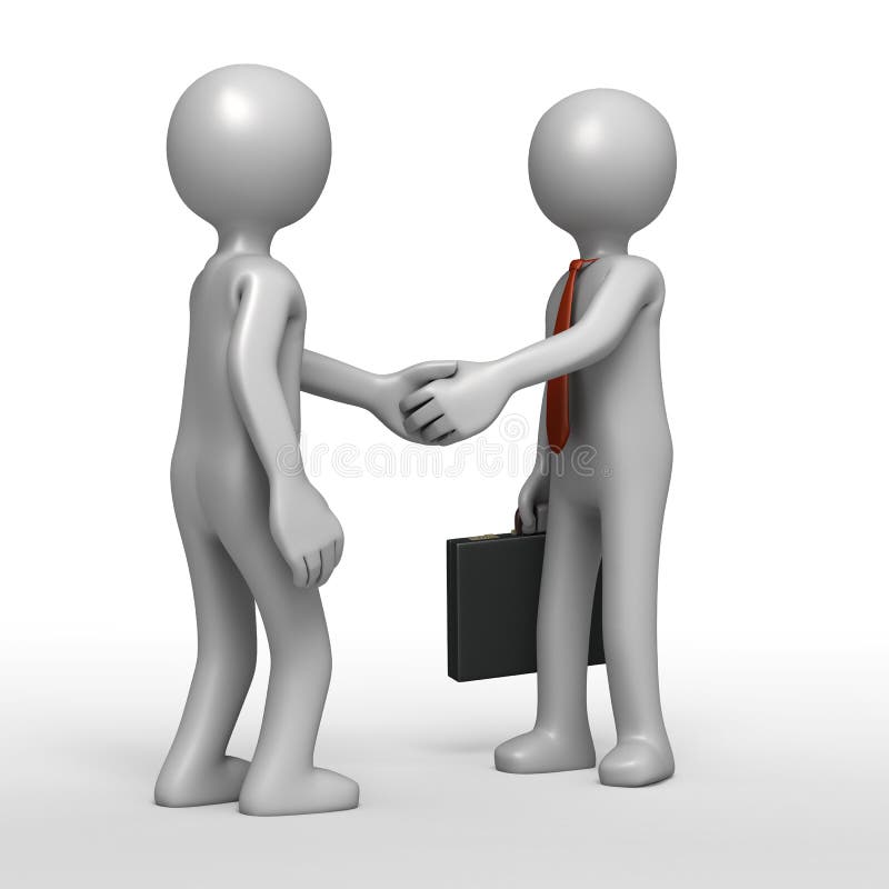 Handshake agreement stock illustration. Illustration of contract - 14982574