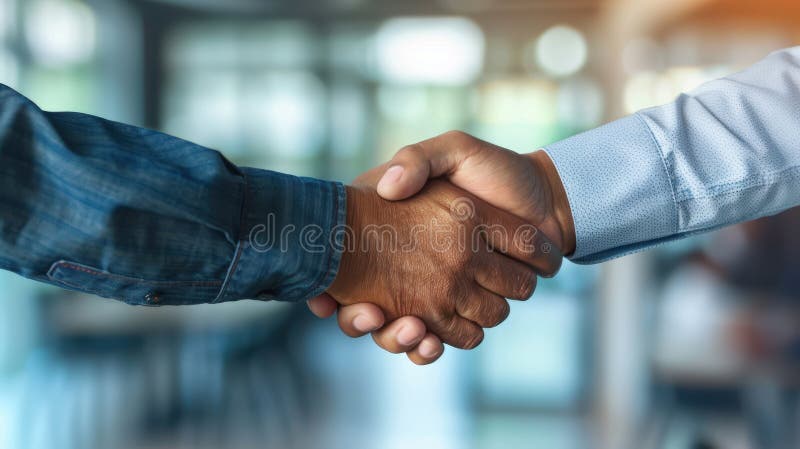 The Handshake in Agreement. AI Generated Stock Image - Image of consent ...