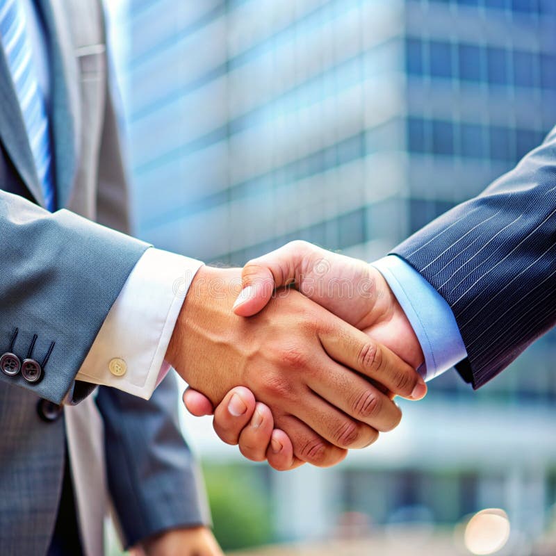 A Handshake of Agreement stock illustration. Illustration of teamwork ...
