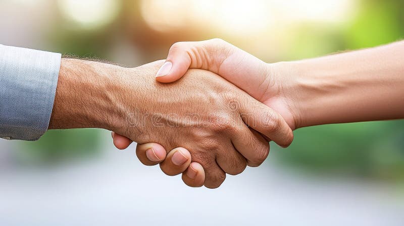 Handshake of Agreement and Partnership Stock Illustration ...