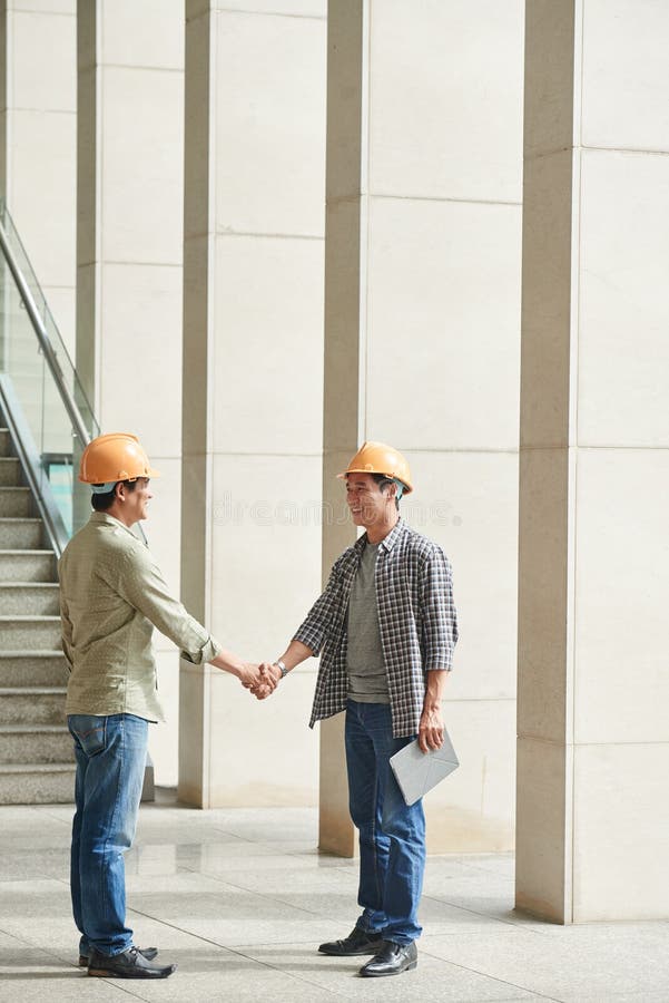 Handshake stock photo. Image of architect, handshake - 80726942
