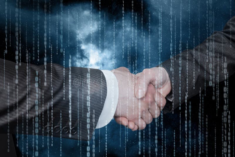 Binary Code Handshake Stock Photos - Free & Royalty-Free Stock Photos ...