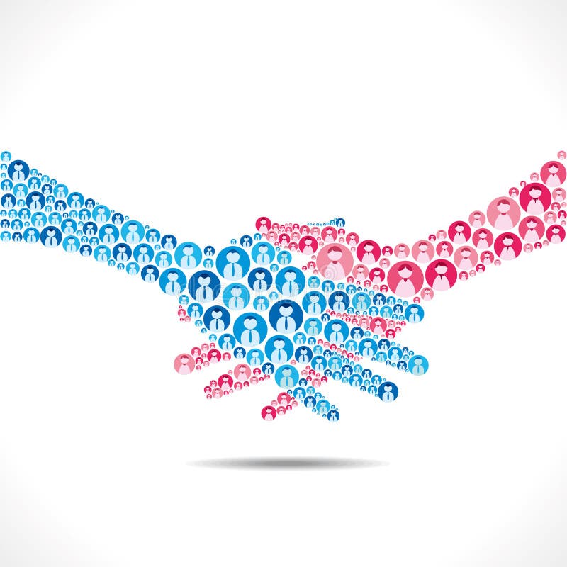 Handshake Background Vector Stock Vector - Illustration of symbol ...