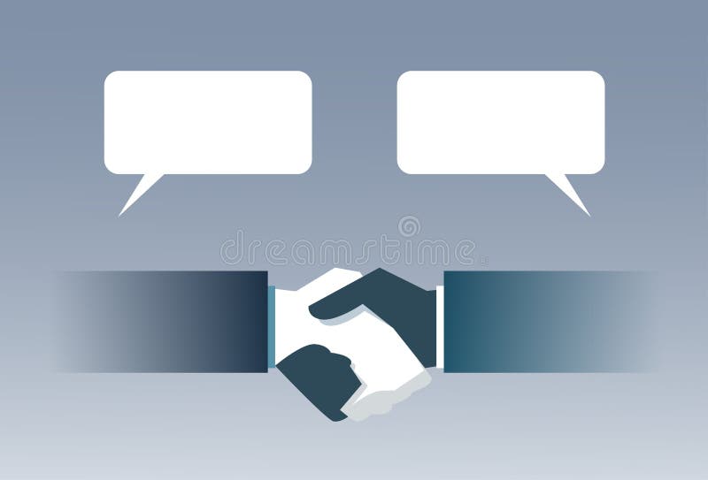 Handshake Banner Business Hands Shake Partners Agreement Concept Stock ...