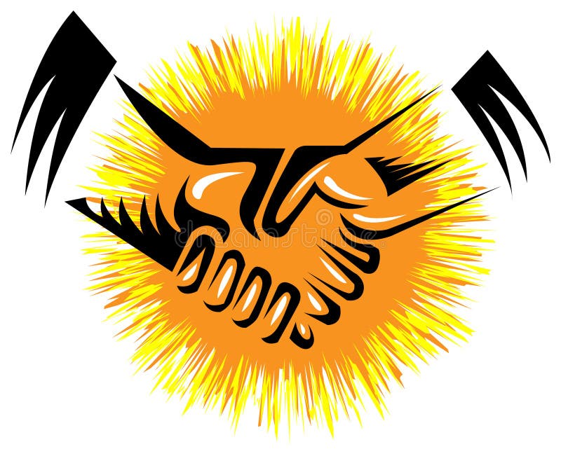 Handshake stock vector. Illustration of deal, friends - 80960812