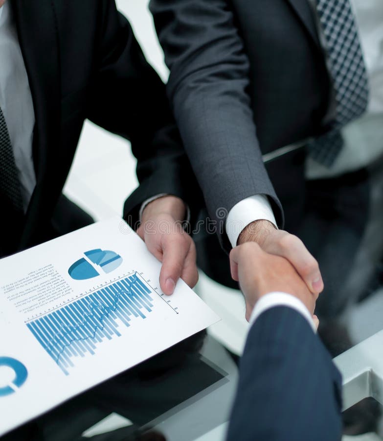 Close Up. Handshake Business Colleagues Stock Image - Image of ...