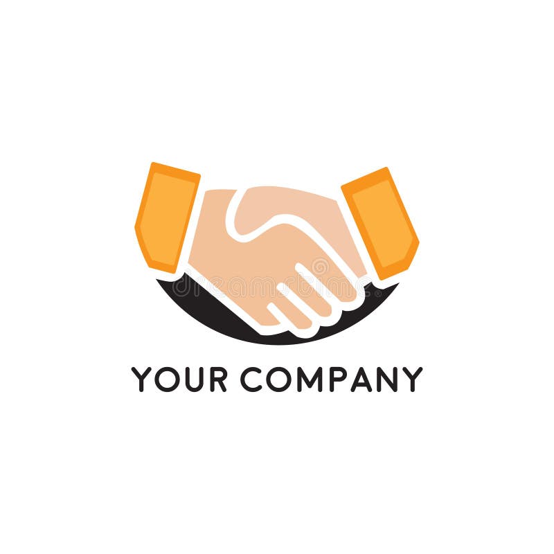 Handshake Business Logo - Two Hands Make a Deal on White Background ... Handshake Business Logo - Two Hands Make a Deal on White Background ...