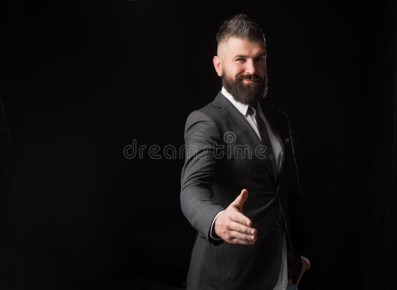 Handshake, Business Man with Shake Hands. Welcome Handshake. Welcome ...