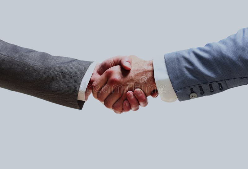 Handshake of Business Partners after Signing Promising Contract. Stock ...