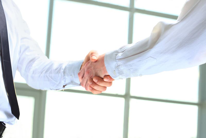 Promising handshake stock photo. Image of office, commerce - 2129314