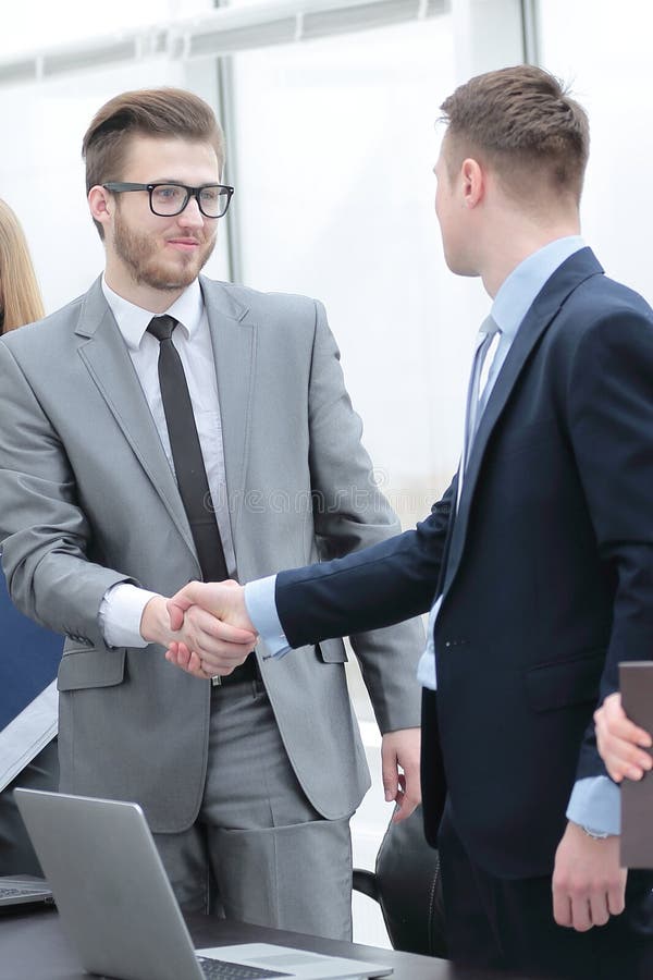 Handshake Business Partners at a Meeting in the Office Stock Image ... Handshake Business Partners at a Meeting in the Office Stock Image ...