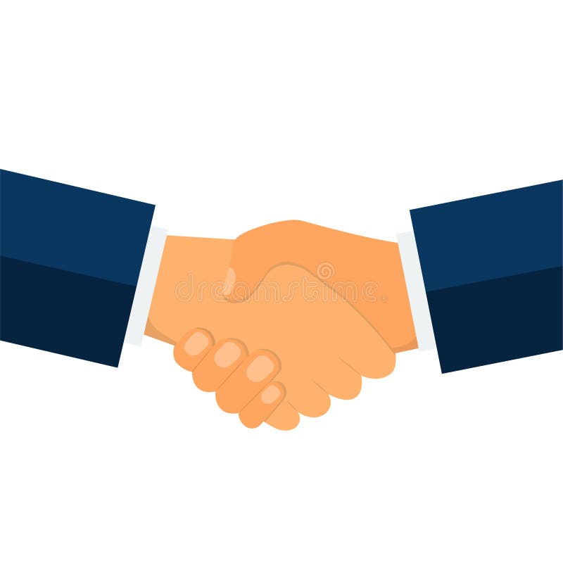 Handshake of Business Partners.Vector Flat Style Illustration Stock ...