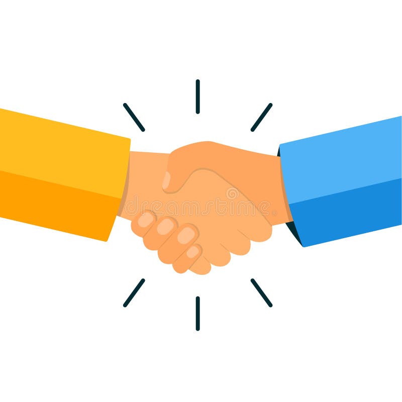 Handshake of Business Partners.Vector Flat Style Illustration Stock ...