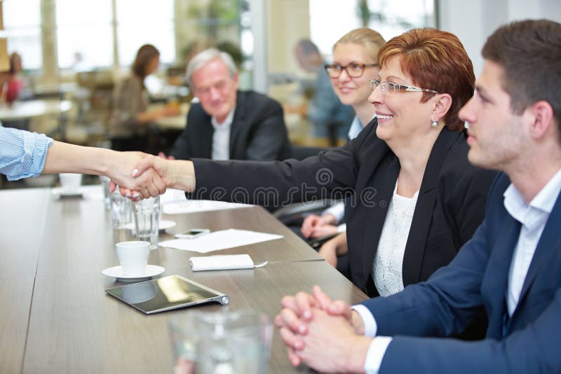 Handshake between Business People Stock Photo - Image of agreement ...