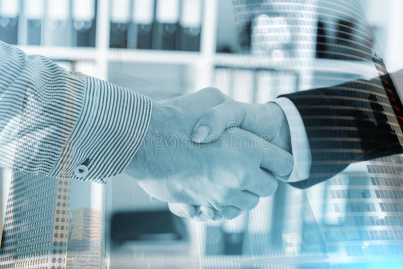 Business Handshake; Multiple Exposure Stock Image - Image of ...