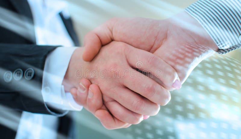 Business Handshake; Multiple Exposure Stock Image - Image of hands ...