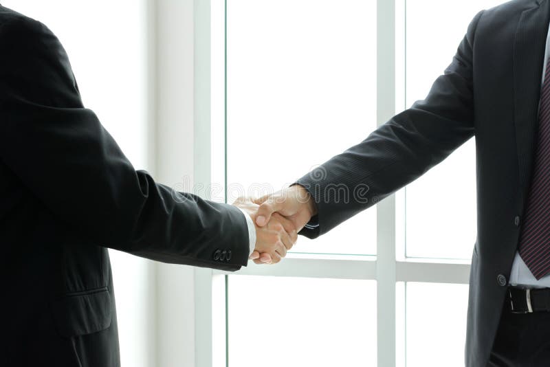 Handshake of businessmen stock photo. Image of concept - 53858386