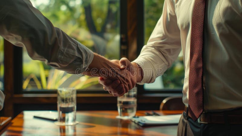 The Handshake by Colleagues.AI Generated Image Stock Image - Image of ...