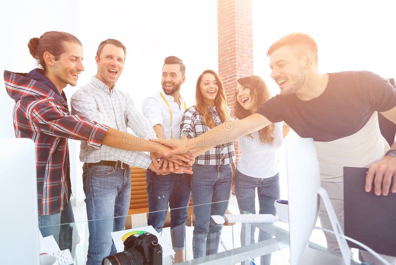 Handshake Colleagues in Creative Studio Stock Photo - Image of ...
