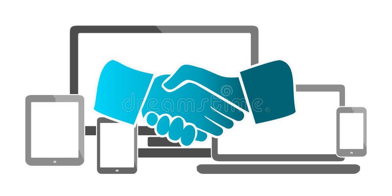 Shake Hands stock vector. Illustration of negotiation - 34156876