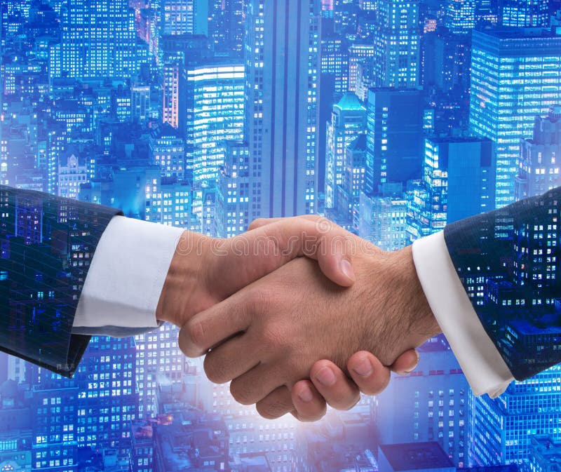 Handshake Concept - Business Metaphor Illustration Stock Image - Image ...