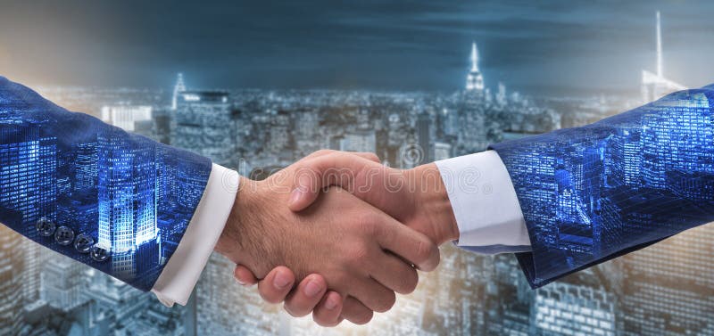 Handshake Concept - Business Metaphor Illustration Stock Image - Image ...