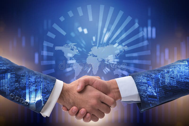 Handshake Concept - Business Metaphor Illustration Stock Image - Image ...