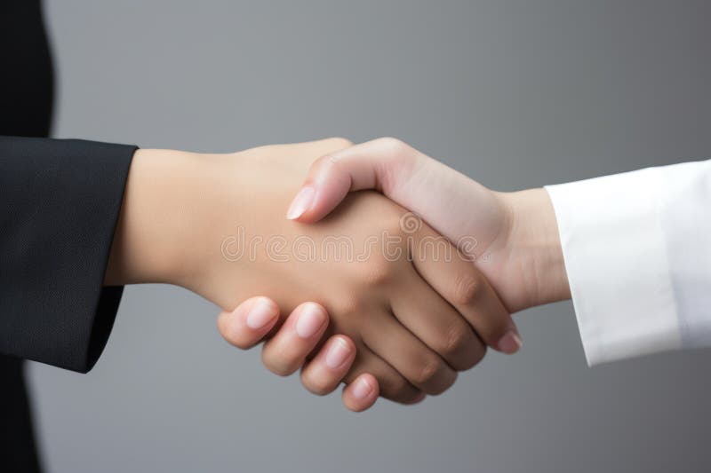 Handshake and Congratulating Greetings and Their Successful .AI ...