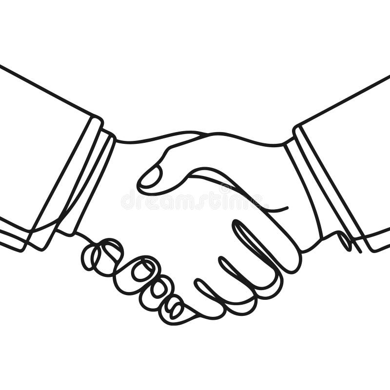 Handshake Continuous Line Stock Illustrations – 883 Handshake ...