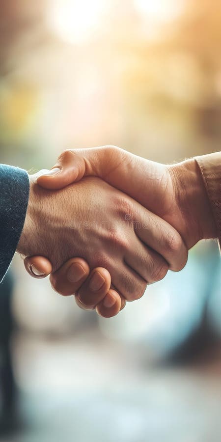 Handshake Conveying Connection and Agreement Stock Illustration ...