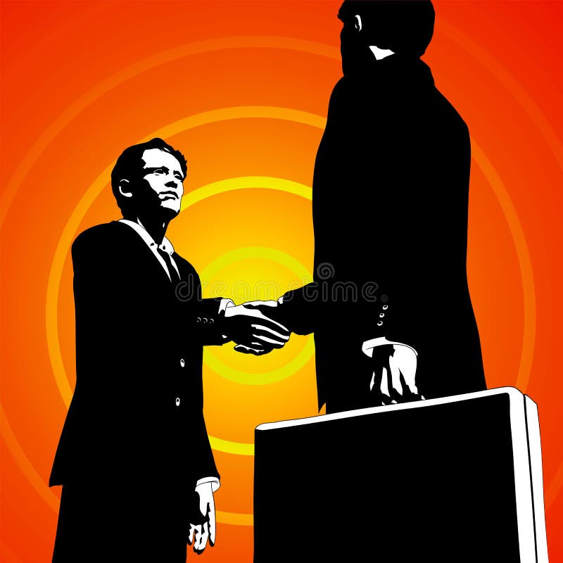 Handshake Deal stock vector. Illustration of friend, deal - 7469226