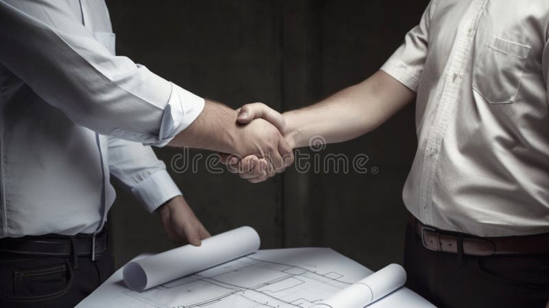 Architect Handshake Stock Illustrations – 291 Architect Handshake Stock ...