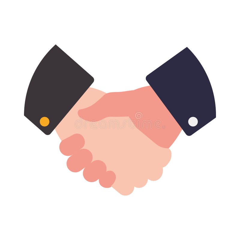 Handshake deal symbol stock illustration. Illustration of together ...